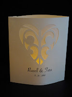 At Your Service Weddings: Personalized Tabletop Luminaries